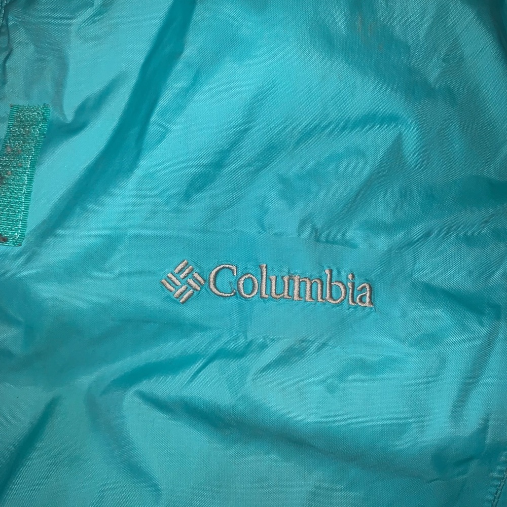 Columbia Turquoise Rain Coat - Gem